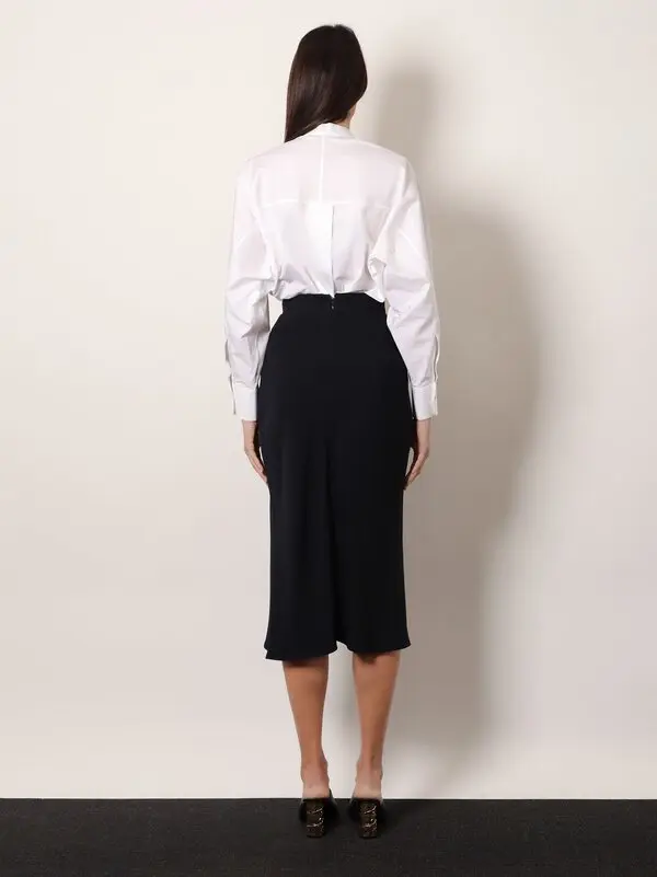 Givenchy Draped Midi Skirt - Black