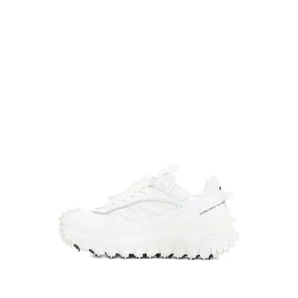 Moncler Neutrals" Lace-up Leather And Nylon Trainers