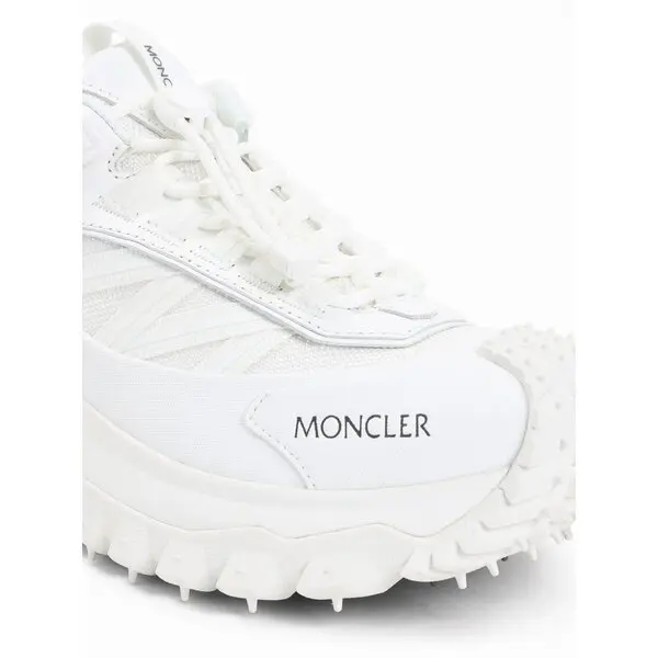 Moncler Neutrals" Lace-up Leather And Nylon Trainers