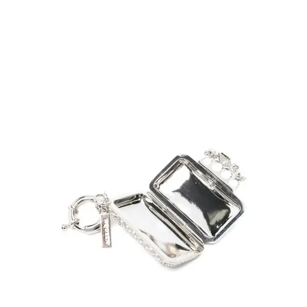 Alexander McQueen Tone Crystal Embellished Clutch Detail Ring