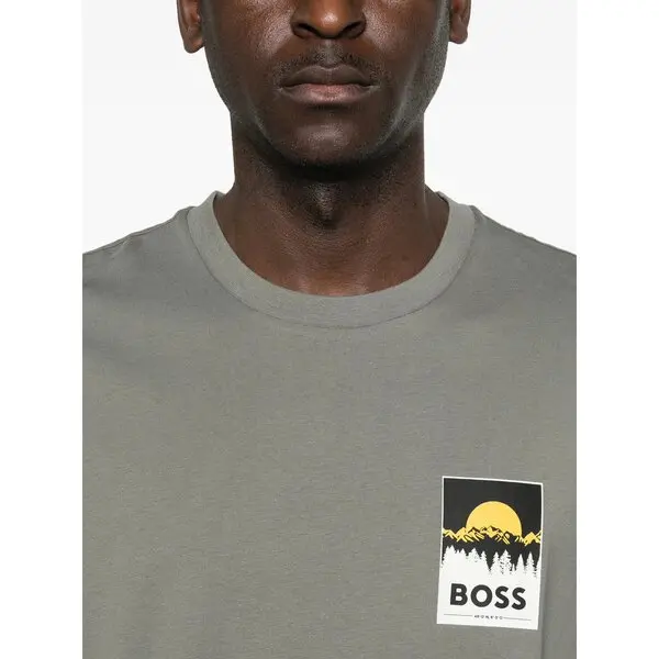 BOSS Grey T-shirts & Vests T-shirts