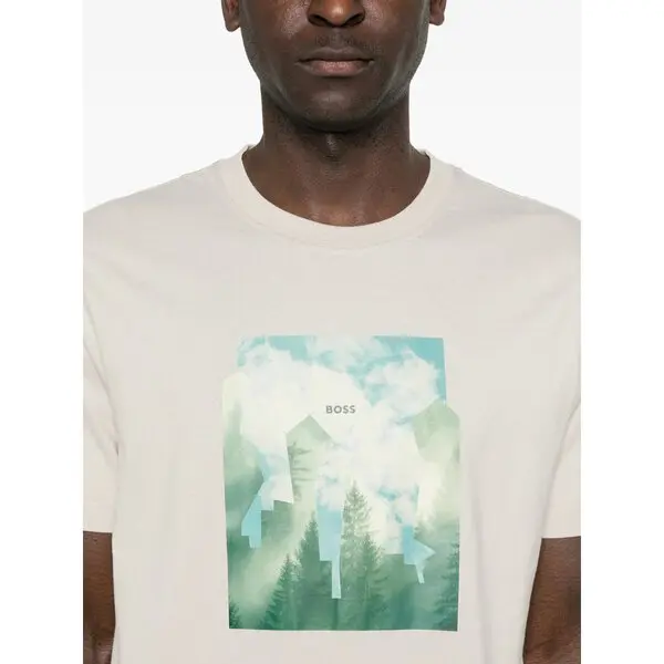 BOSS Neutrals T-shirts & Vests T-shirts