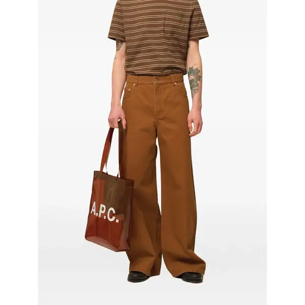 A.p.c. Transparent Pvc Tote Bag With Logo Detail