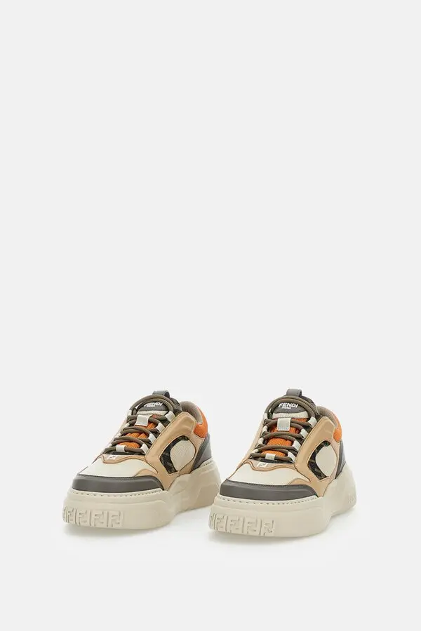 Fendi Force Lace-up Low-top Sneakers - Multicolor
