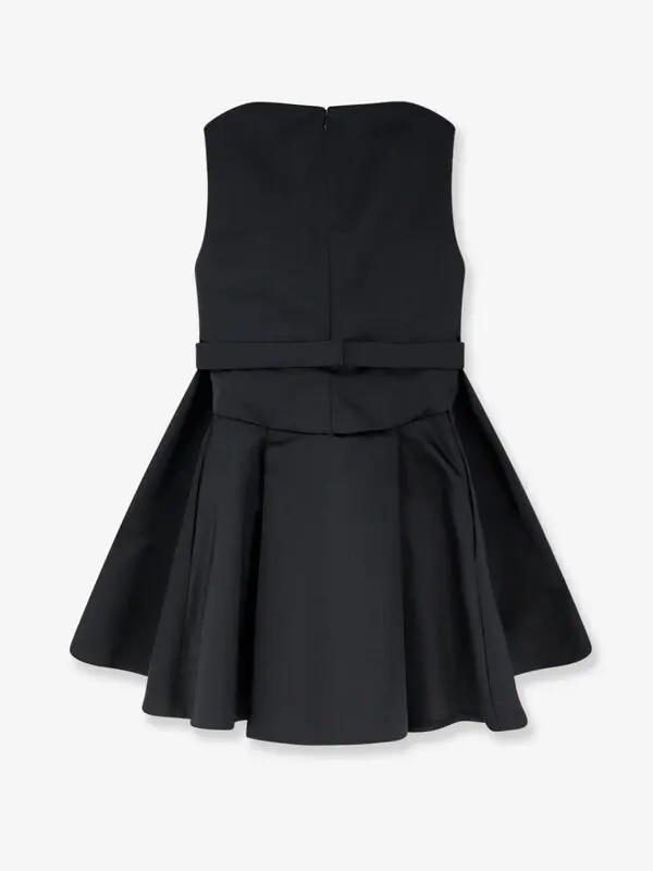 Alexander McQueen Taffeta Dress With Wrap Band