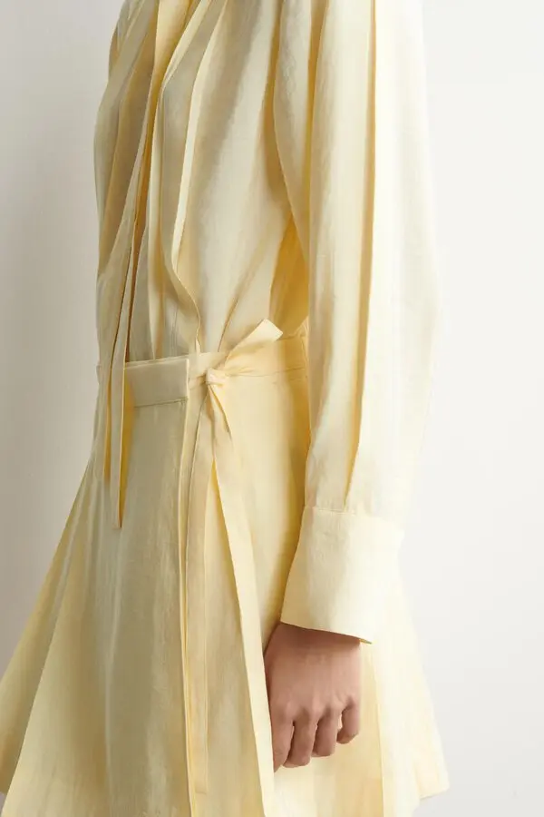 Cos Pleated Mini Wrap Skirt