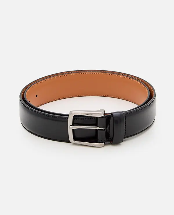 TOD'S Leather Belt With Nickel-plated Buckle - Multicolor