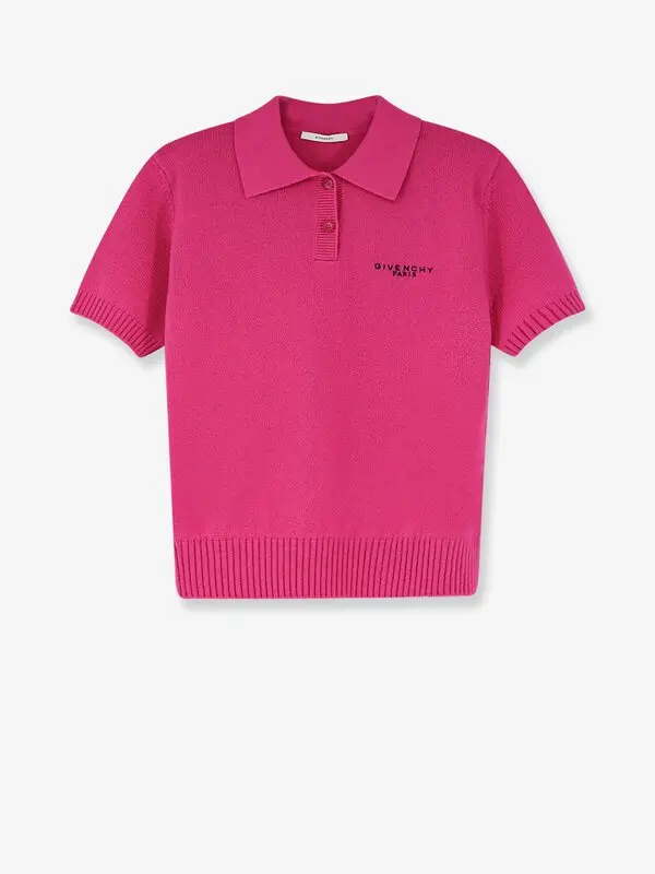 Givenchy Wool And Cashmere Polo Shirt - Pink