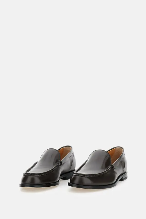 TOD'S Calfskin Leather Slipper Loafers