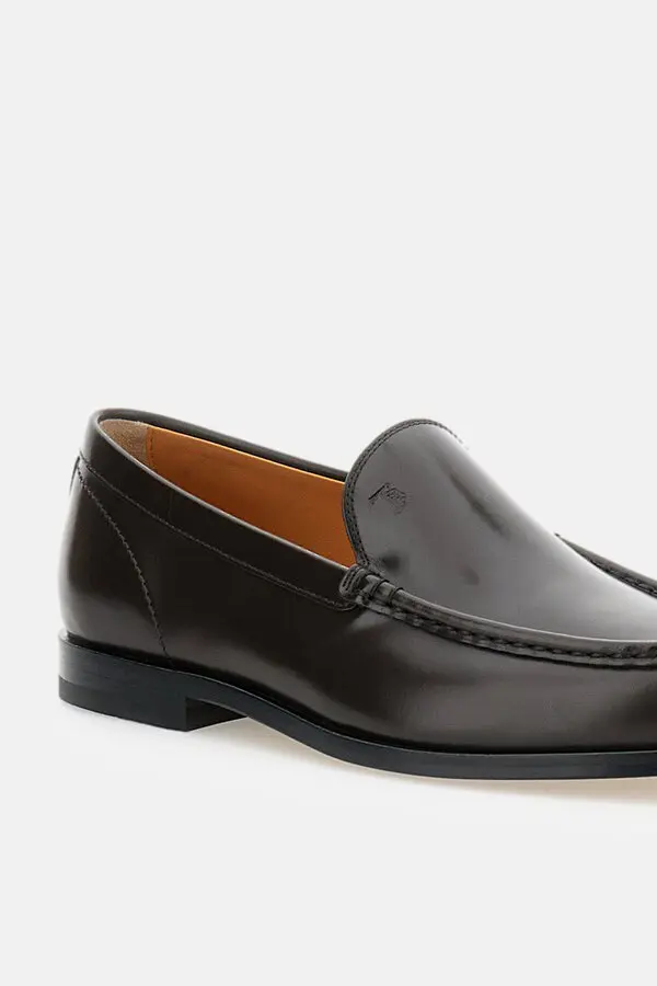 TOD'S Calfskin Leather Slipper Loafers