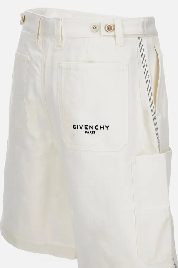 Givenchy Denim Shorts With Patch Pockets