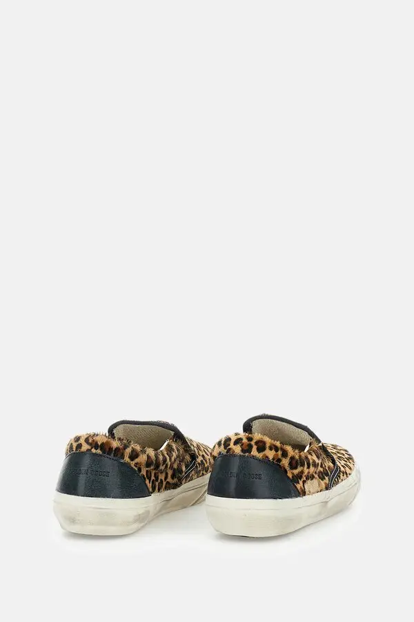 GOLDEN GOOSE Horsy Slip-on Sneakers With Animalier Print