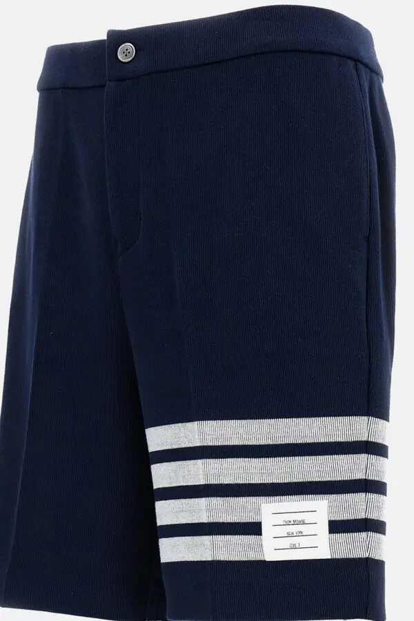 Thom Browne Double Face Knit Bermuda Shorts - Multicolor
