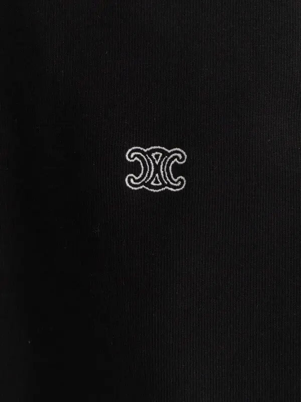 Celine Cotton Sweatshirt With Triomphe Embroidery