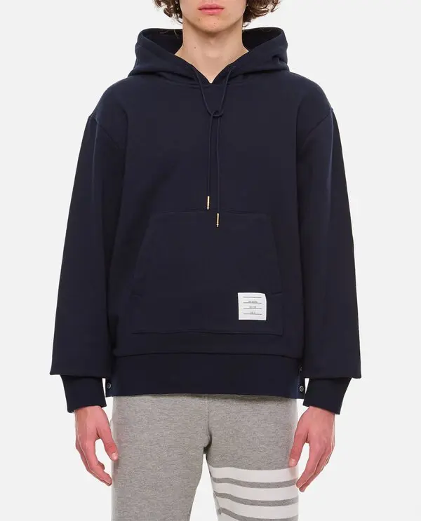 Thom Browne Cotton Hoodie Pullover With Drawstring - Multicolor