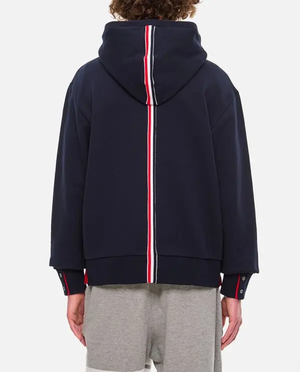 Thom Browne Cotton Hoodie Pullover With Drawstring - Multicolor