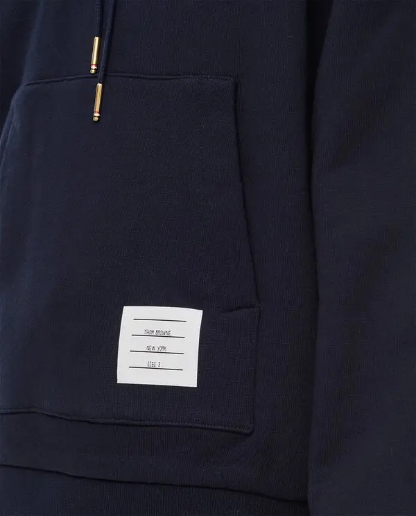 Thom Browne Cotton Hoodie Pullover With Drawstring - Multicolor