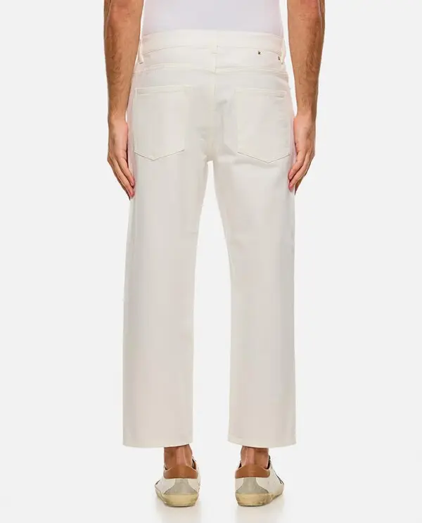 GOLDEN GOOSE Cory Loose Skate Dyed" White Denim Jeans