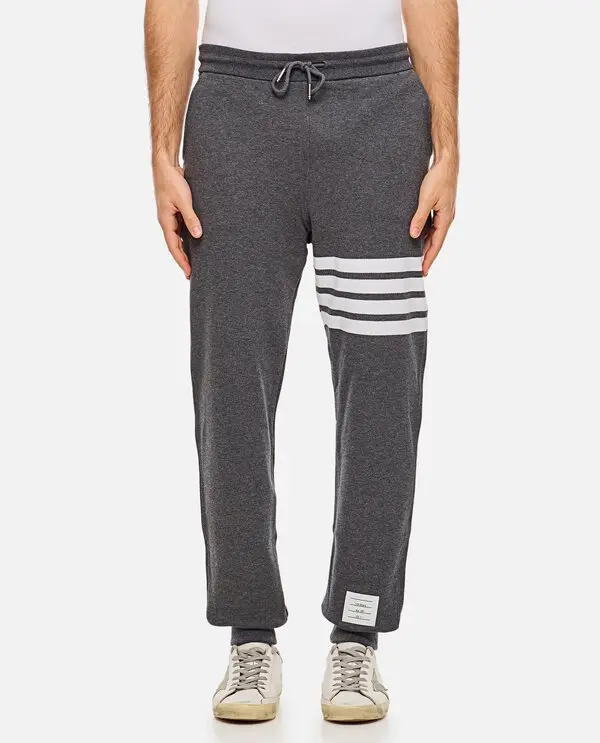 Thom Browne Classic Sweatpant In Classic Loopback W/ Engineered Bar