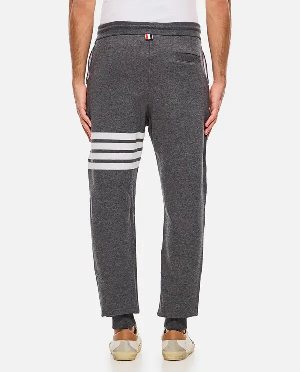 Thom Browne Classic Sweatpant In Classic Loopback W/ Engineered Bar - Multicolor