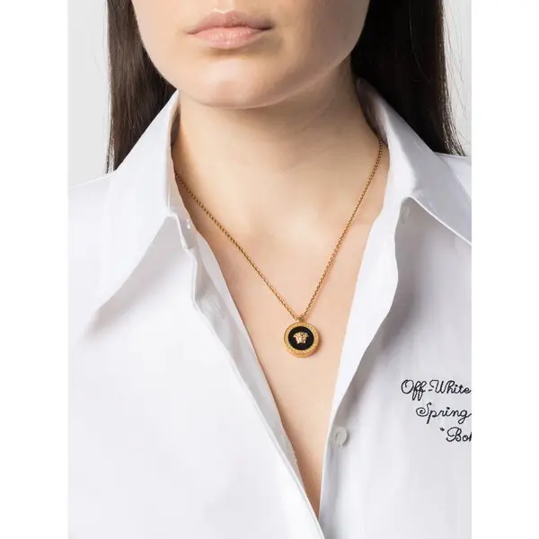 Versace Medusa Head Motif Cable-link Chain Necklace