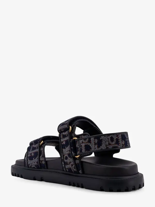 Dior Dioract Sandals In Denim - Blue