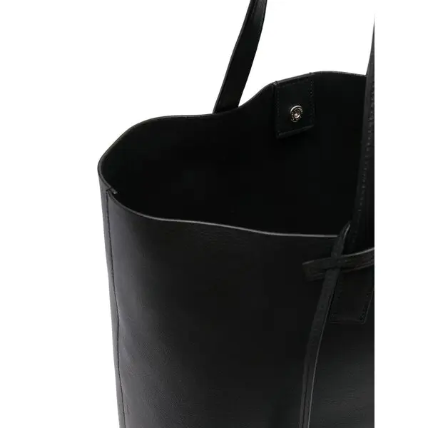 Saint Laurent Grained Calf Leather Tote Bag - Black