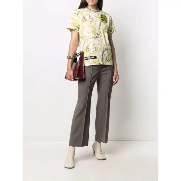 Raf Simons Abstract Pattern Cotton-blend T-shirt