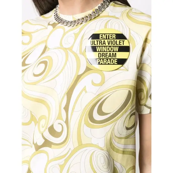 Raf Simons Abstract Pattern Cotton-blend T-shirt