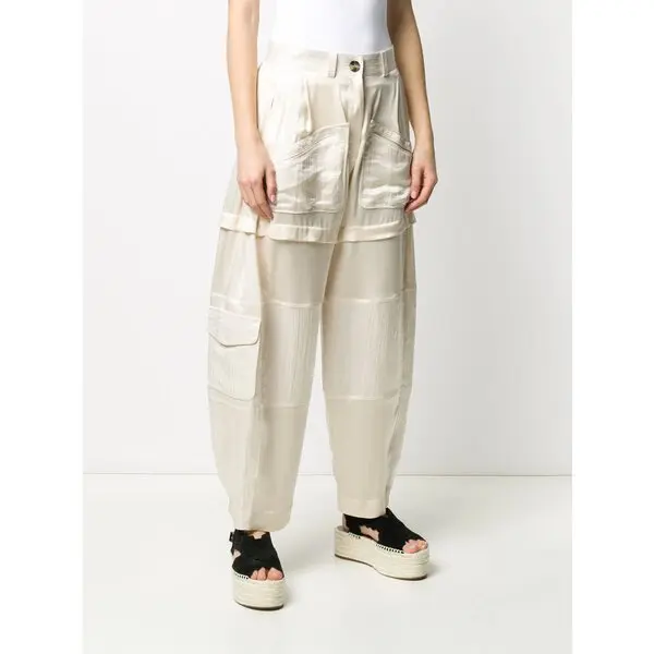LANVIN Tapered Wide-leg Trousers