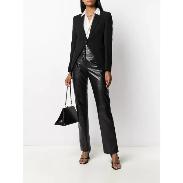 ANN DEMEULEMEESTER Cotton-wool Blend Peak Lapel Jacket