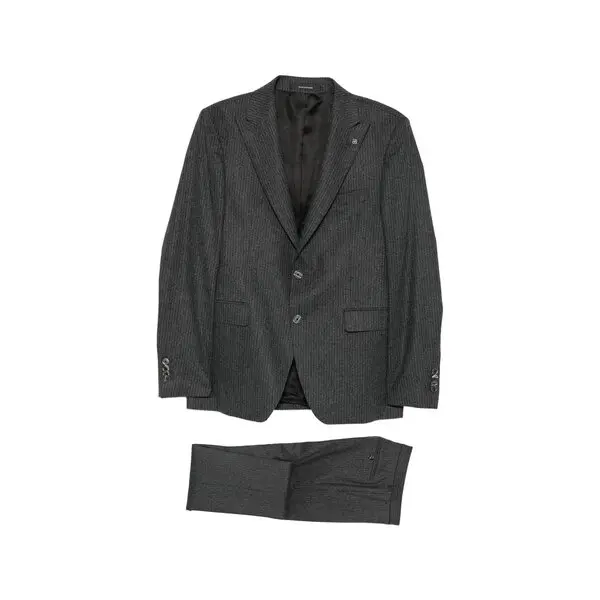 Tagliatore Grey Suits Single Breasted Suits - Gray