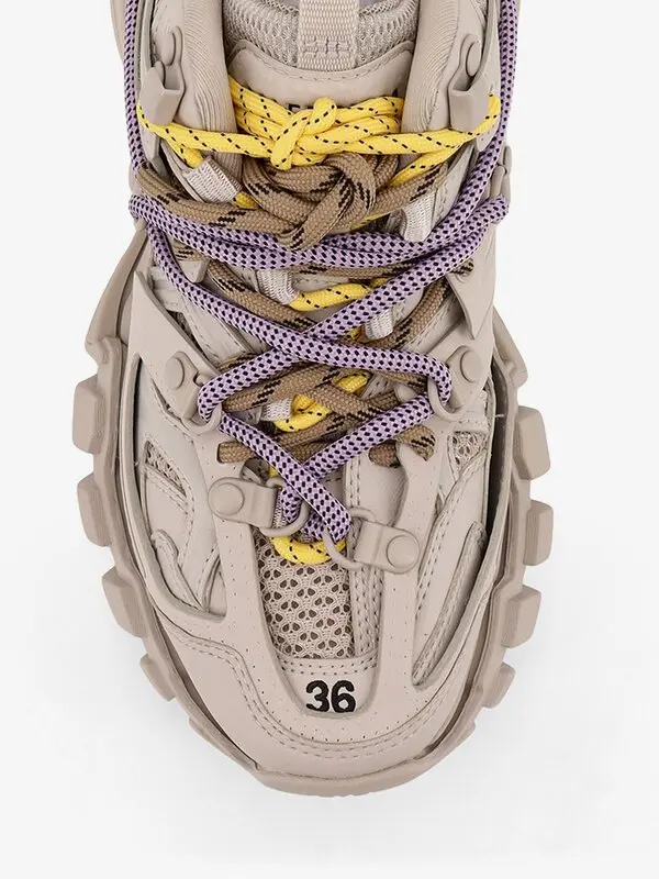 Balenciaga Track Mesh Sneakers With Colored Laces - Multicolor