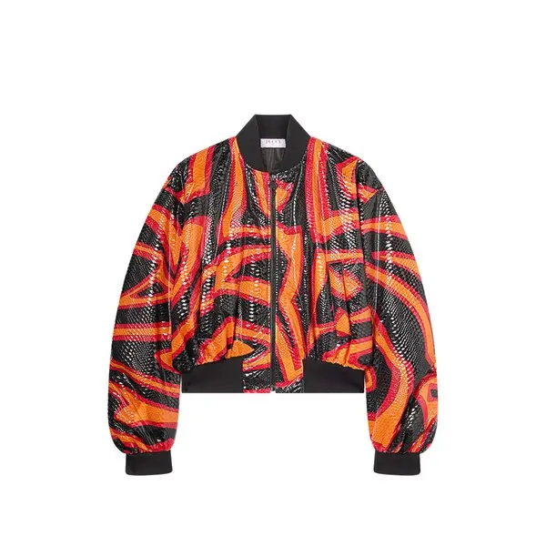 Emilio Pucci Labirinto Print Bomber Jacket - Orange