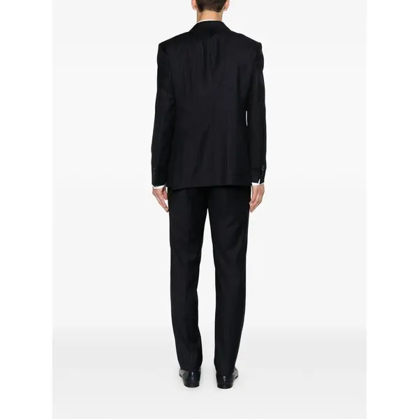 Tagliatore Suits Double Breasted Suits - Blue