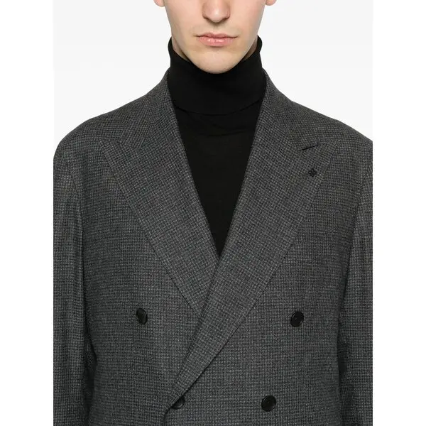 Tagliatore Grey Suits Double Breasted Suits