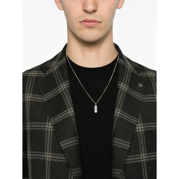 Tagliatore Grey Check Pattern Virgin Wool Blazer