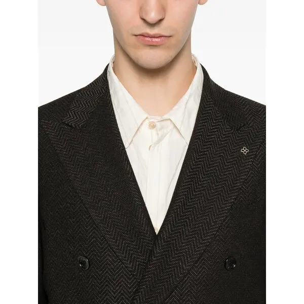 Tagliatore Double-breasted Peak Lapel Blazer