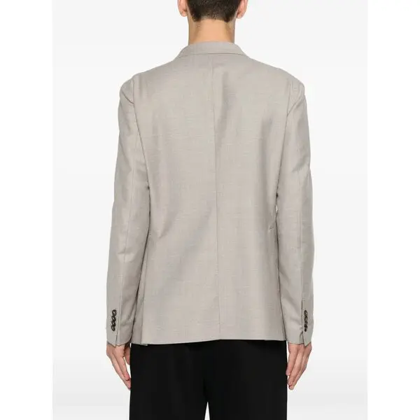 Tagliatore Grey Peak Lapel Double Breasted Blazer
