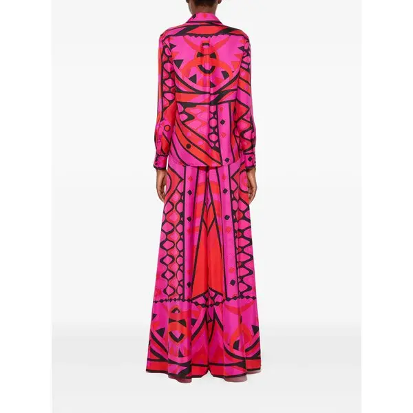 Emilio Pucci Vivara Print Silk Twill Shirt