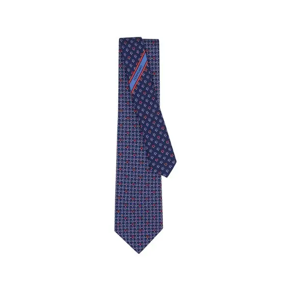 FERRAGAMO Silk Neck Tie - Blue