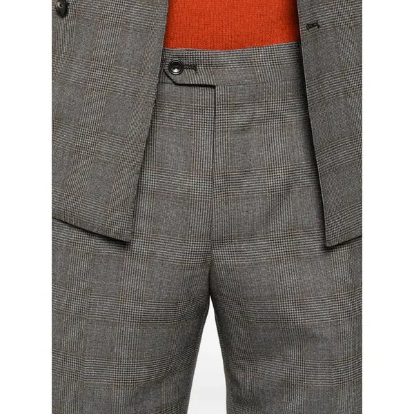 Tagliatore Grey Suits Double Breasted Suits - Gray