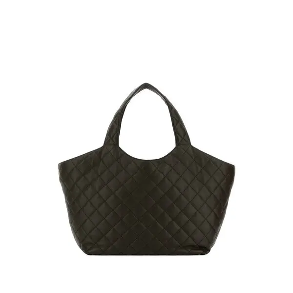 Saint Laurent Quilted Lambskin Tote Bag - Brown