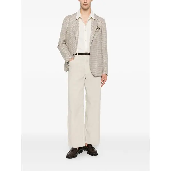 Tagliatore Houndstooth Blazer - Cream
