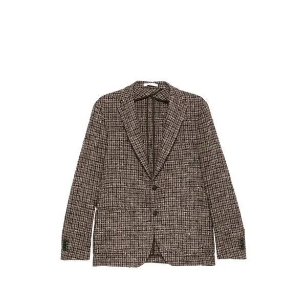 Tagliatore Houndstooth Blazer - Brown