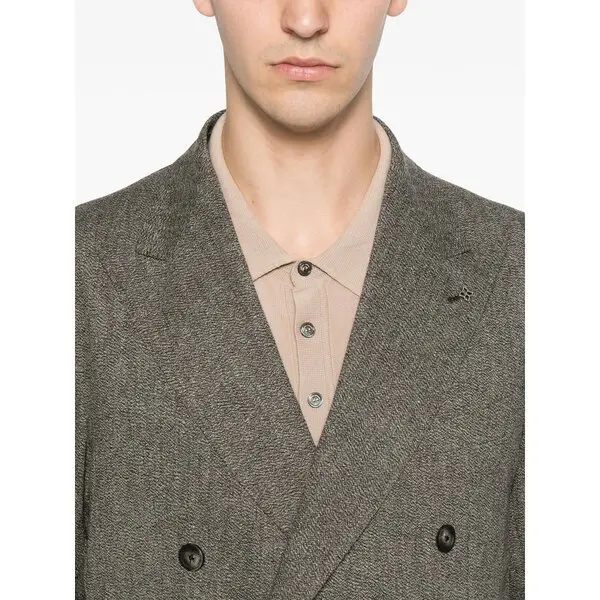 Tagliatore Grey Suits Double Breasted Suits