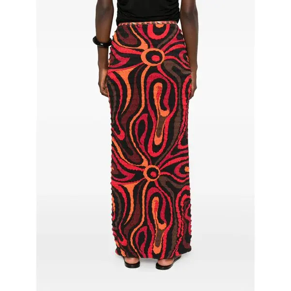 Emilio Pucci Printed Puckered Texture Skirt