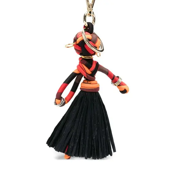 Emilio Pucci Doll Motif Keyring With Tassel Detail
