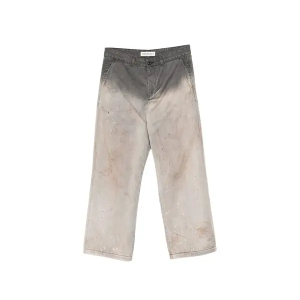Our Legacy Grey Denim Wide-leg Jeans - Gray