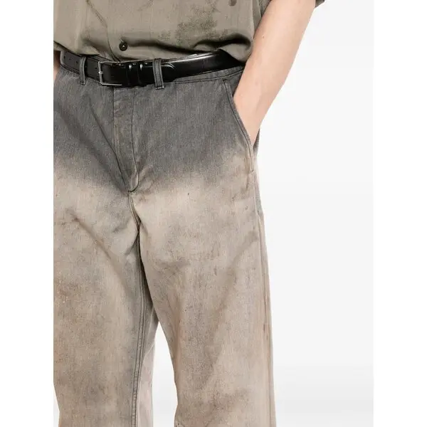 Our Legacy Grey Denim Wide-leg Jeans - Gray